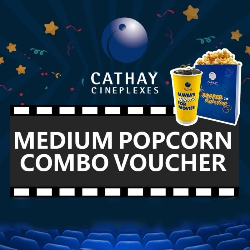 Cathay Cineplex Popcorn Combo Medium (voucher sent through Shopee Chat ...