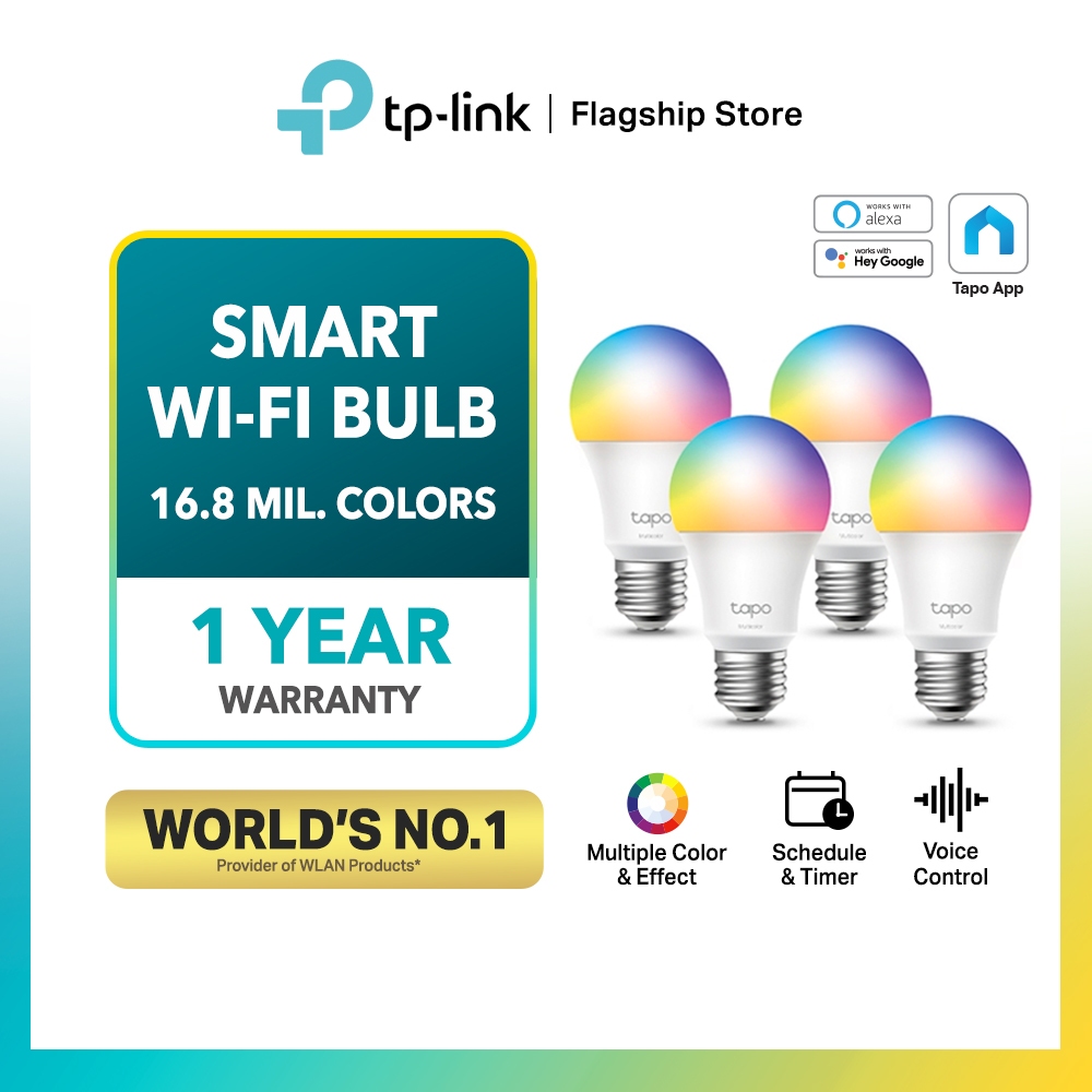 TP-Link Smart Wi-Fi LED Light Bulb 16 mil Colors Tapo L530E (E27/No Hub ...