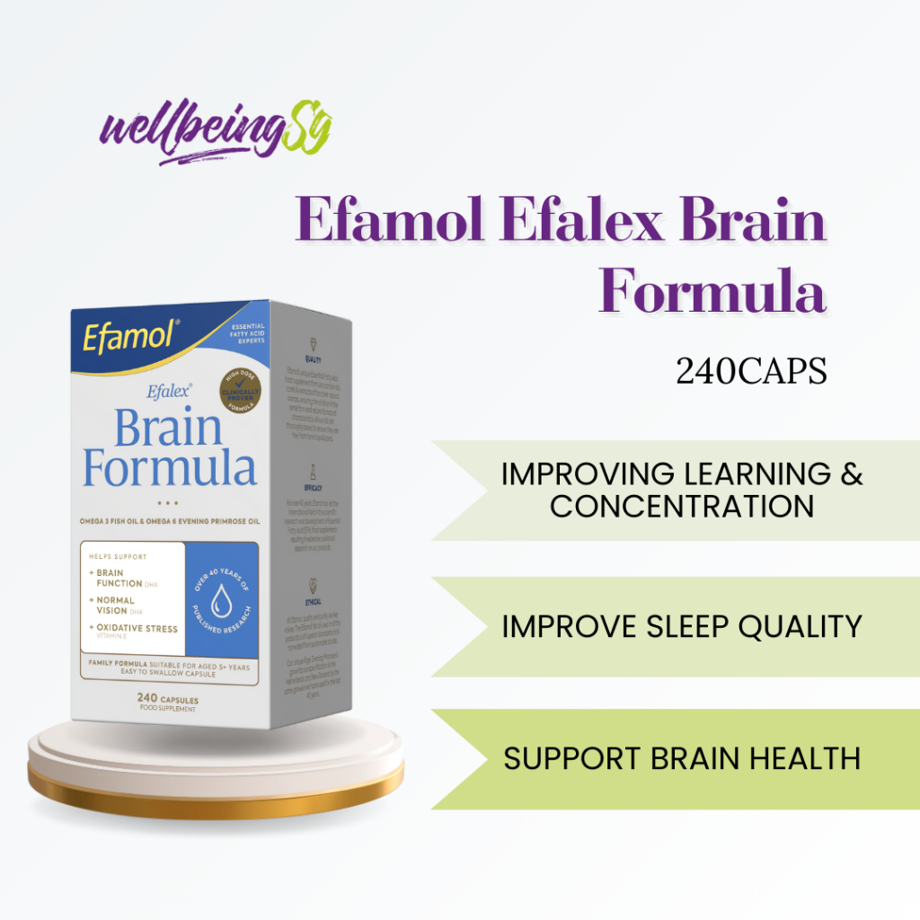 Efamol Efalex 240 Capsules - Omega 3 & 6 for Brain Function, Normal ...