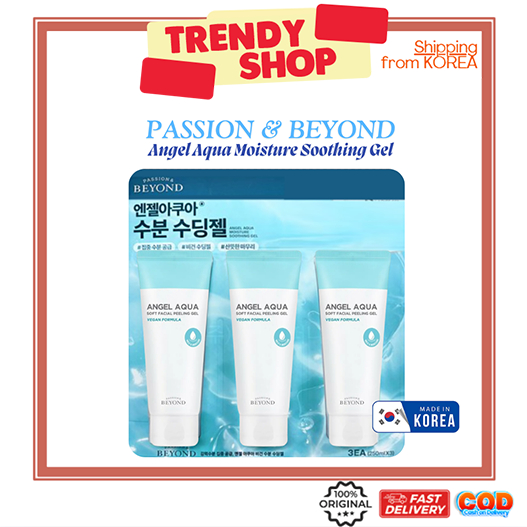 Passion & Beyond Angel Aqua Moisture Soothing Gel – Vegan Formula (250ml x 3) | Shopee Singapore