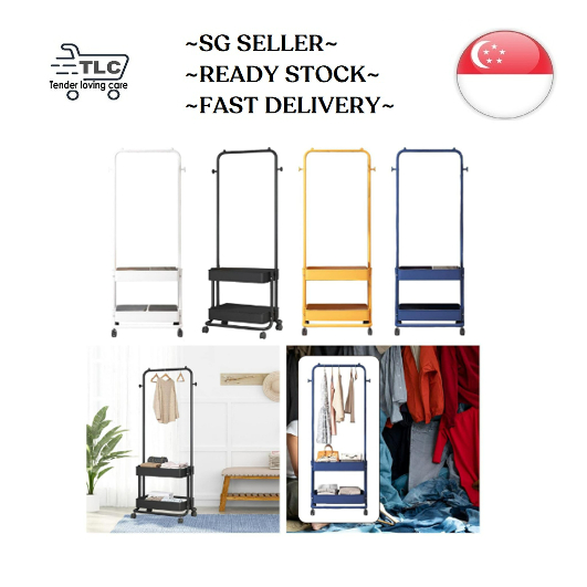 ⚡BEST DEALS!!!⚡Movable Clothes Organizer / Cloth Storage Rack Drying ...