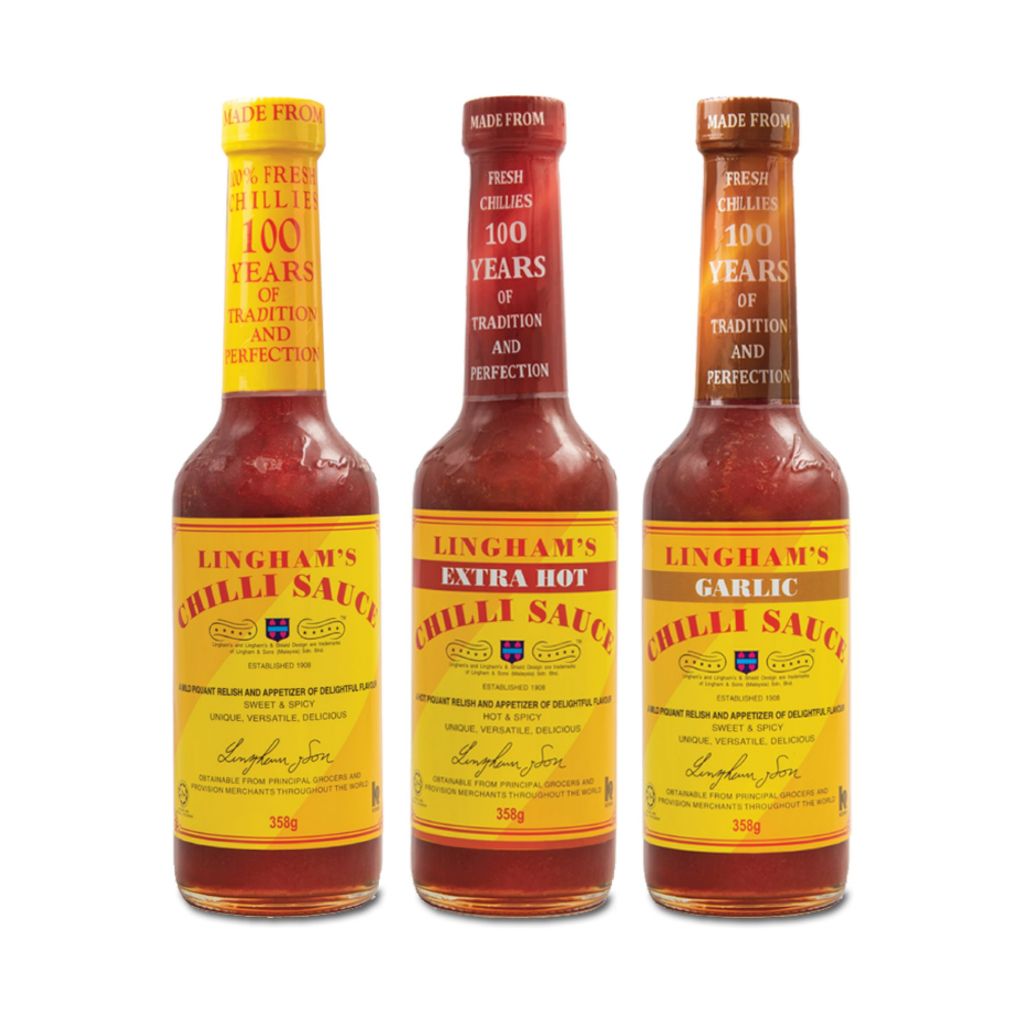 LINGHAM'S Chilli Sauces (Chilli Sauce | Extra Hot | Garlic) (358g) [SG ...