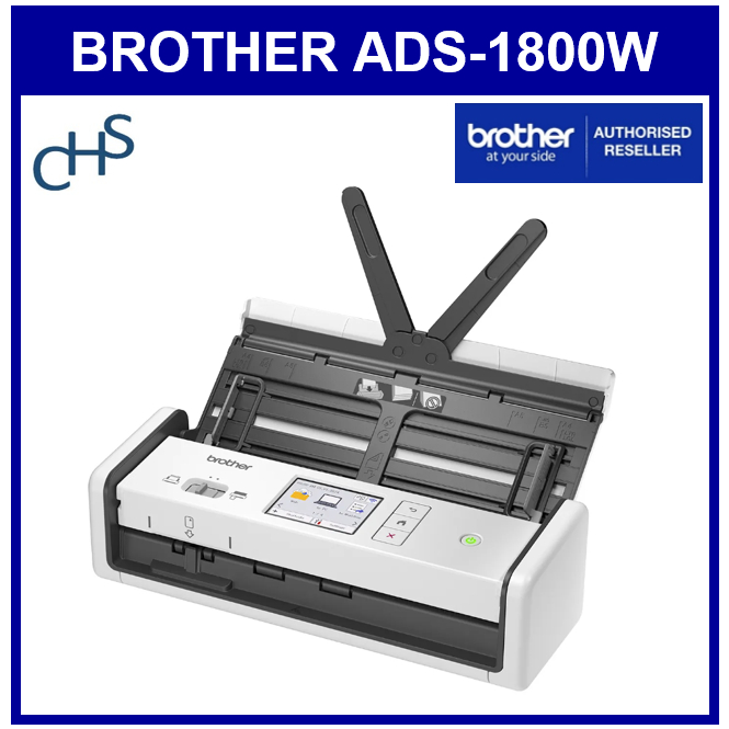 Brother ADS-1800W Wireless Document Scanner Compact and Portable 1800W ...
