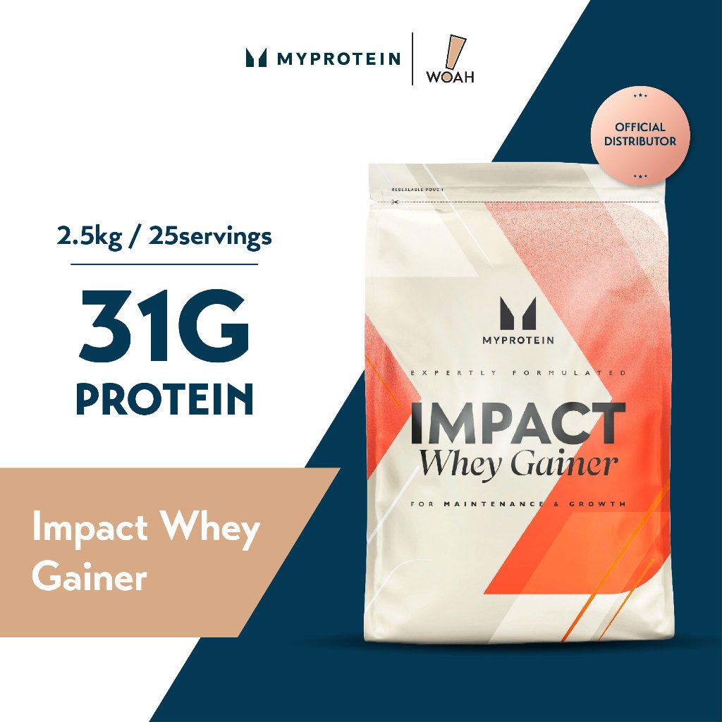 MyProtein Impact Whey Gainer (2.5kg - 100 Servings) | Shopee Singapore