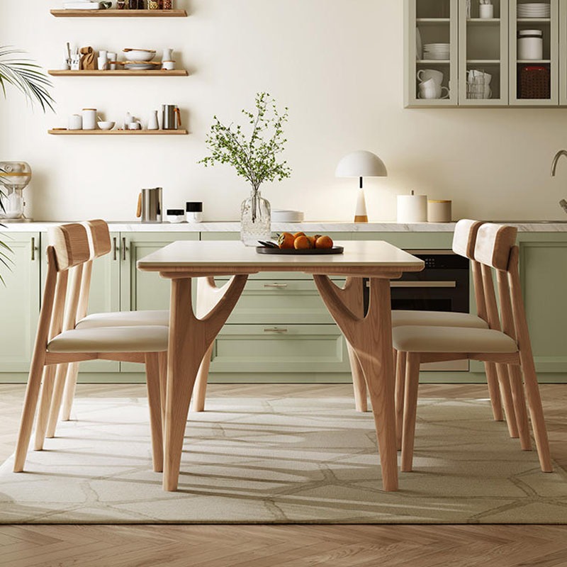 FREE INSTALLATION！ Minimalist Modern Solid Wood Rectangular Sintered ...