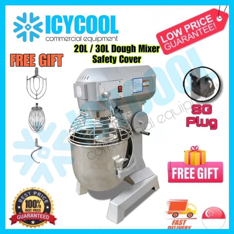INSTOCK - Stand Dough Mixer 20L 30L Commercial Mixer Waffle Maker Ice ...
