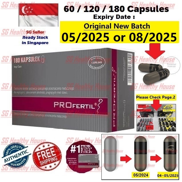 [ SG Local Seller ] PROfertil® Male Men Sperm Fertility Supplement 60/ ...