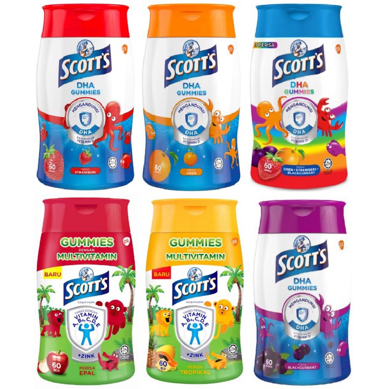 [Long Expiry] [SG Stock] Scott's Omega-3 DHA Gummies Multivitamin Boost ...