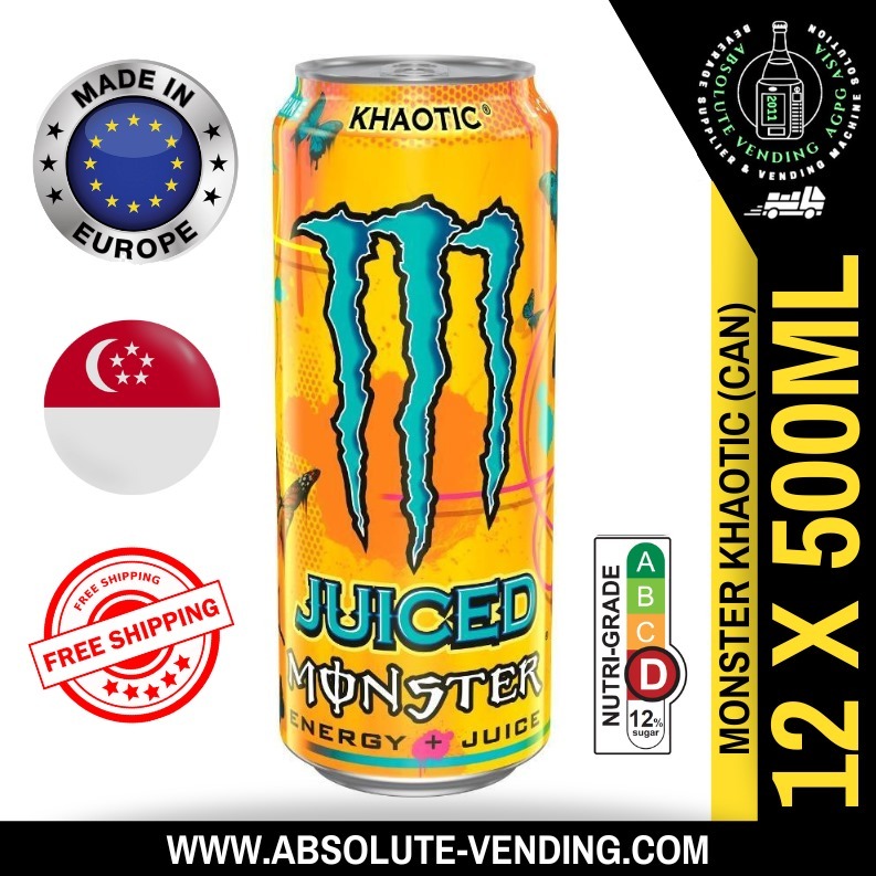 MONSTER ENERGY KHAOTIC 500ML X 12 (CAN) | Shopee Singapore