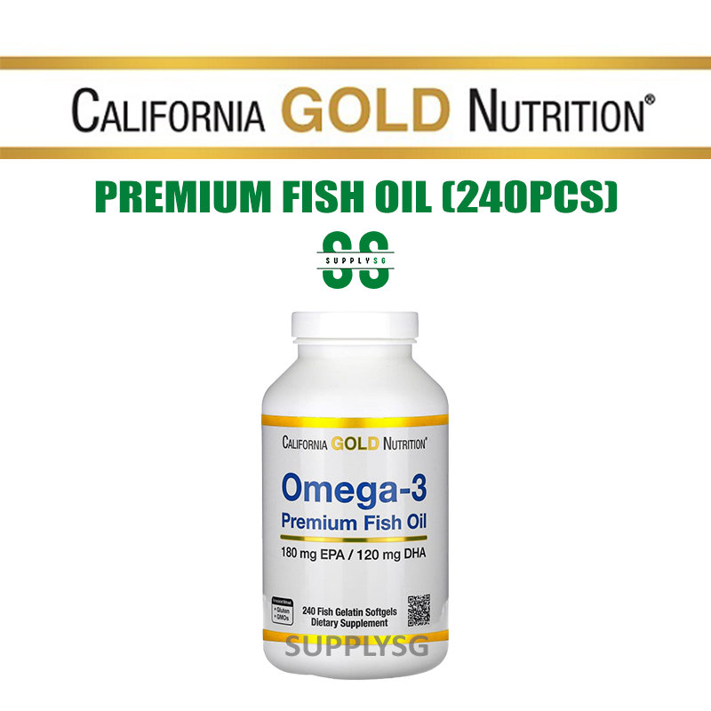 [SG Local Stocks] 240 Softgel, Premium Fish Oil Omega-3, California ...