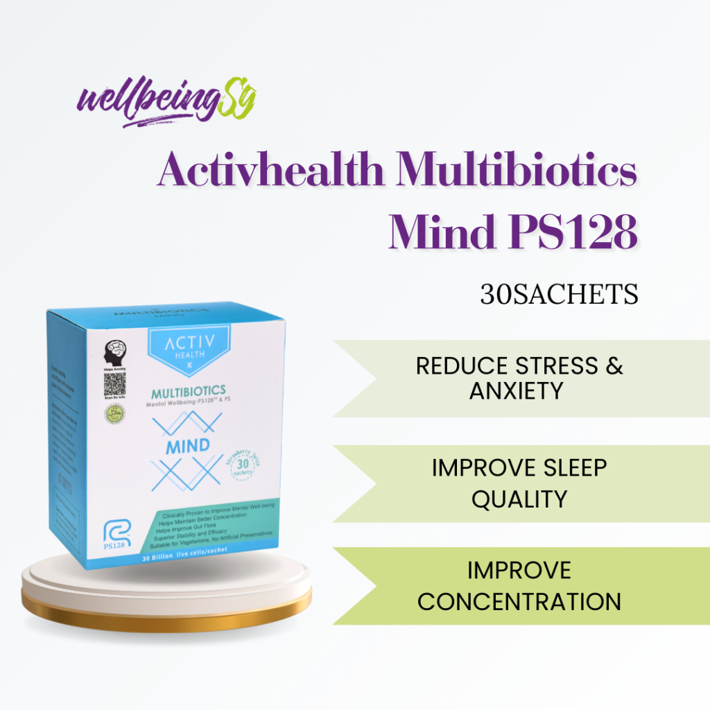ActivHealth Multibiotics Mind PS128 – Probiotic for Stress Relief, Gut ...