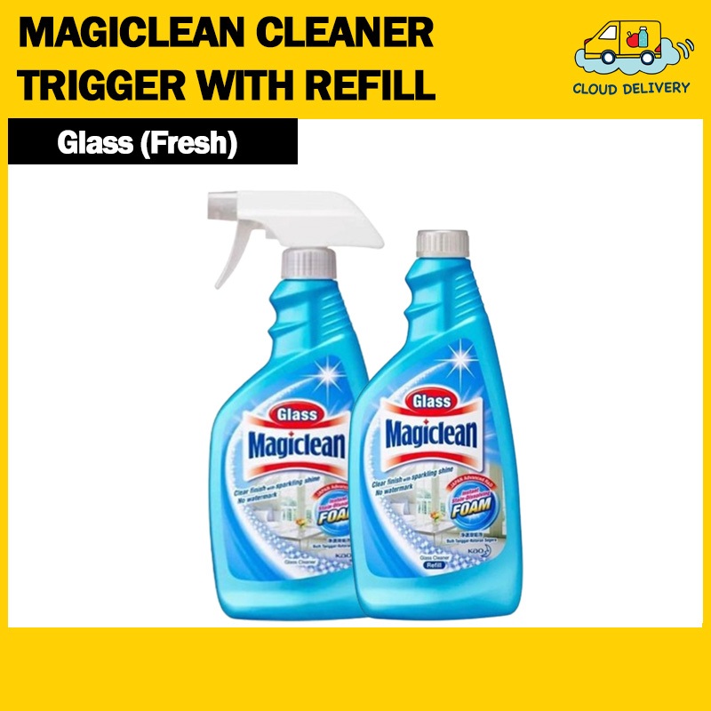 Magiclean Cleaner Trigger with Refill (2 x 500ml) - Glass (Fresh ...