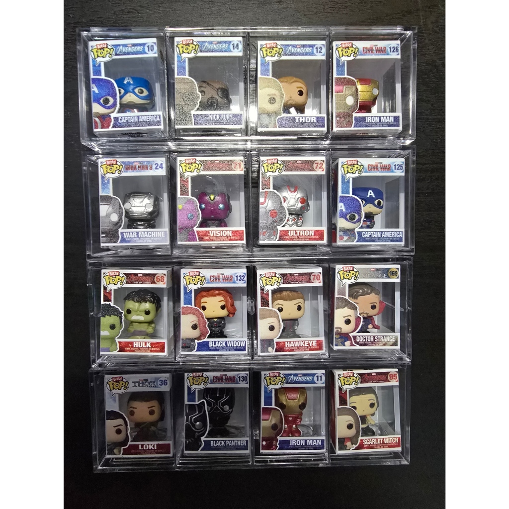 Funko Bitty Pop! Marvel – Complete 16/16 Full Set (Includes All Mystery ...