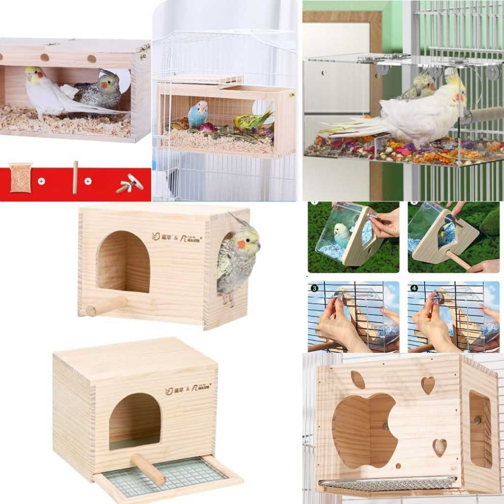 Transparent Parrot Breeding Box | Hanging Bird's Nest | Bird's House ...