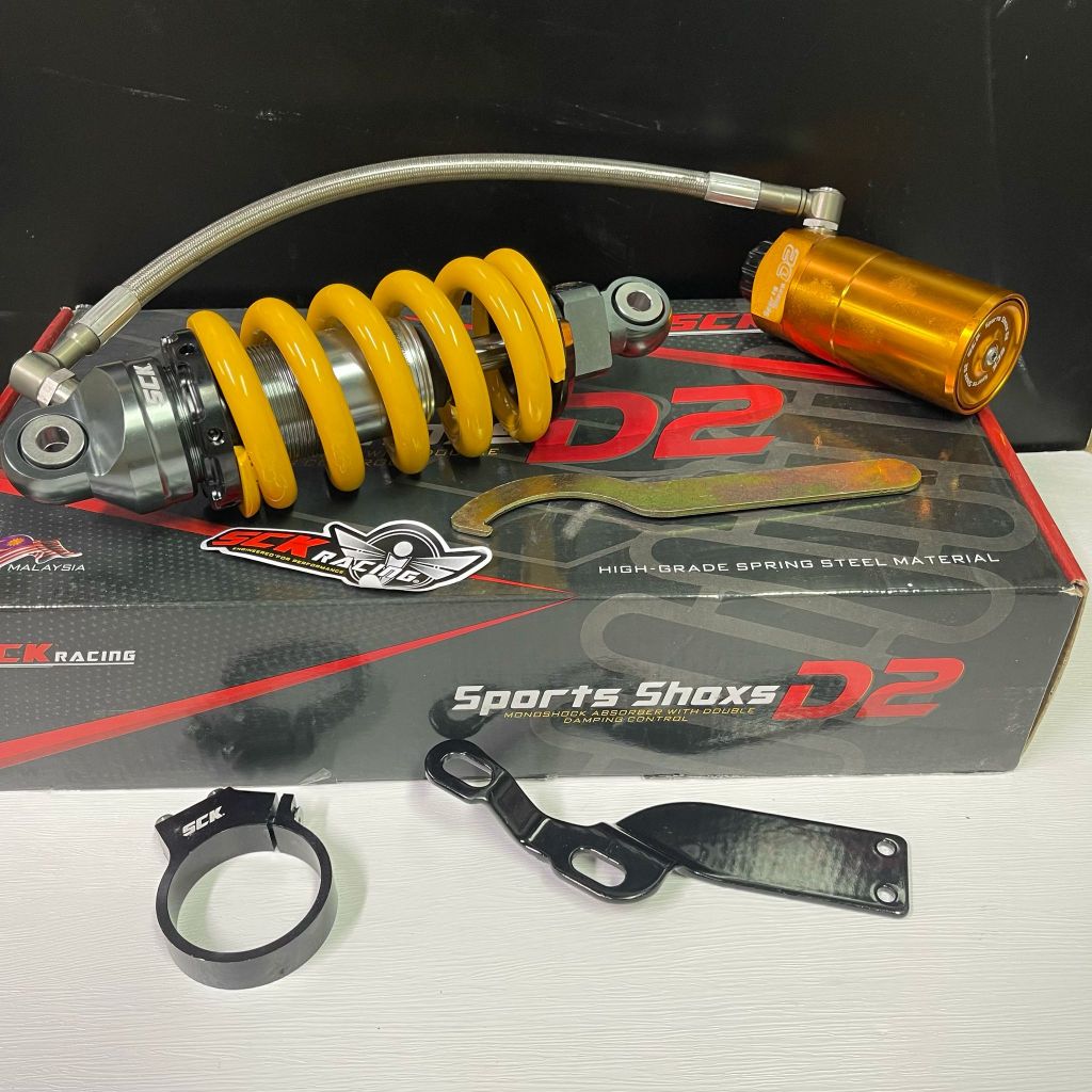 SCK RS150 [ SPORTS SHOXS D2 ] 225MM Monoshock / Absorber With Tank ...