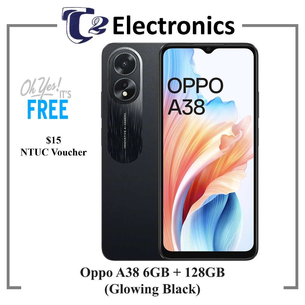 Oppo A38 | 6GB RAM +128GB ROM | Free $15 Ntuc Voucher | 5000mAh Battery - T2 Electronics ...