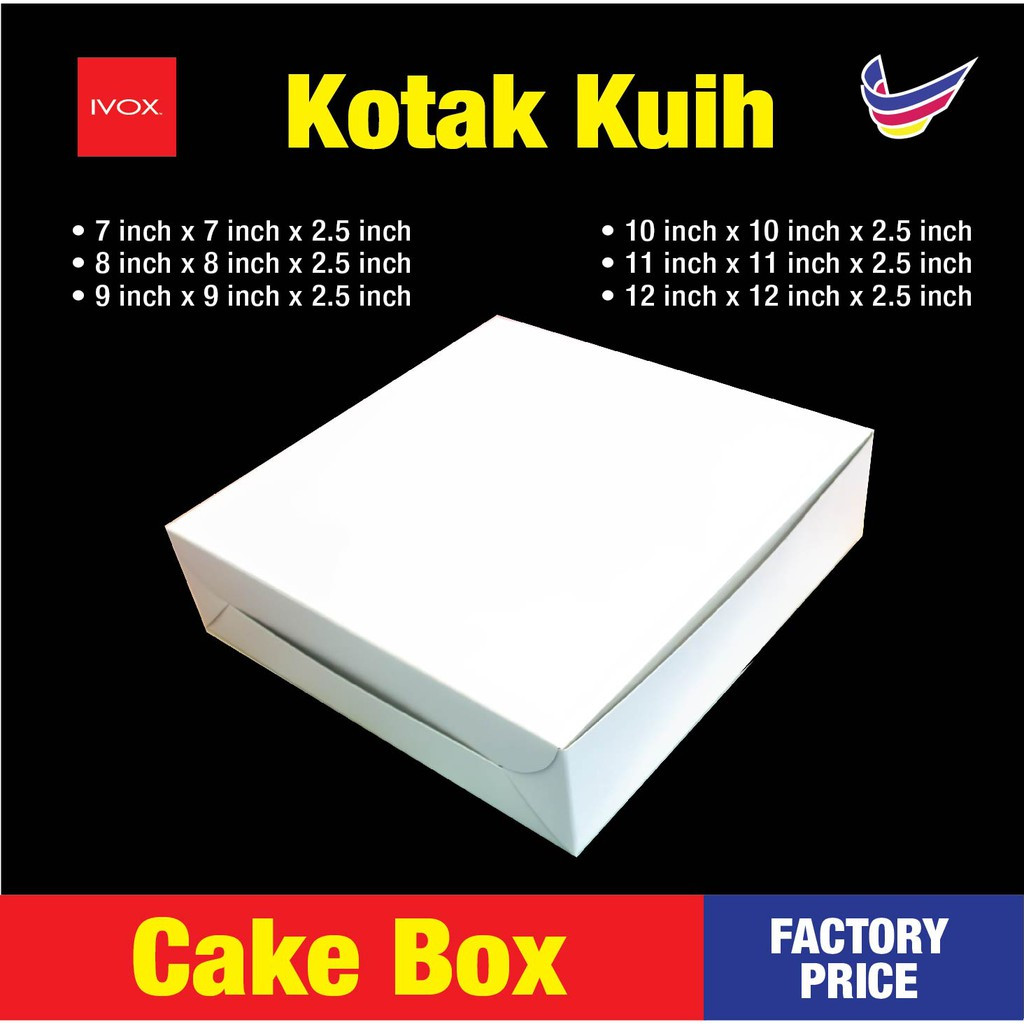 👍 🇲🇾 SPECIAL OFFER! Cake Box / Kotak Kuih Talam / Kotak Kuih Lapis ...