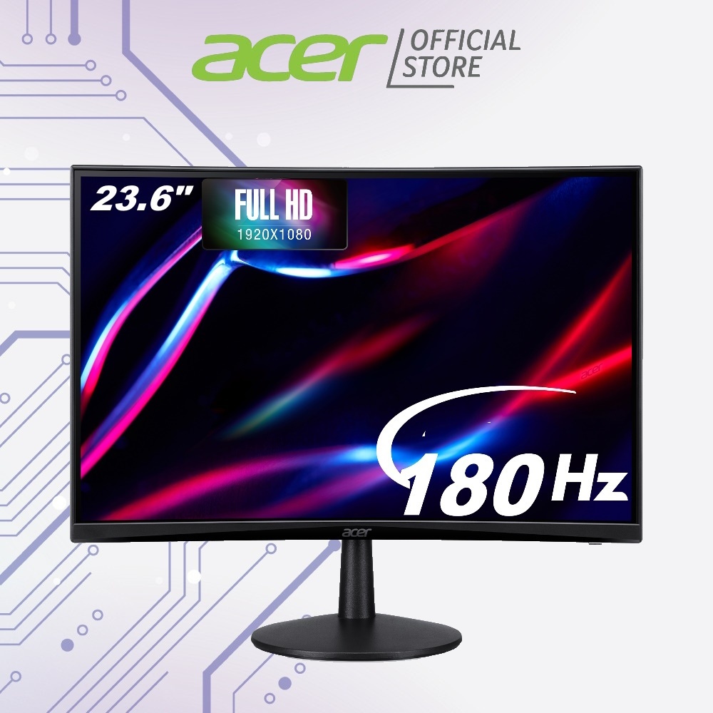 [180Hz Refresh Rate] Acer EDO Series ED240Q S3 23.6-inch FHD Curved ...