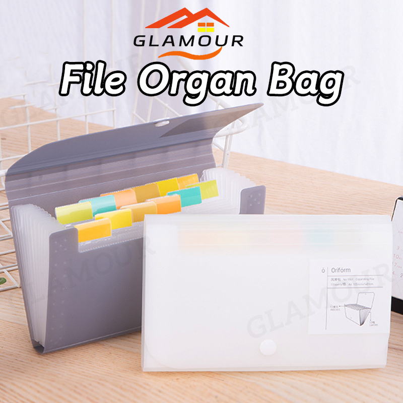 [SG] A6 PP Folder File Document Bag File Organ Bag Document Organizer ...