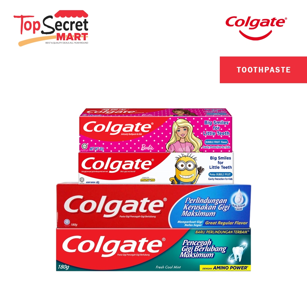 [Mix & Match] Colgate Toothpaste - Fresh Cool Mint 180g / Great Regular ...