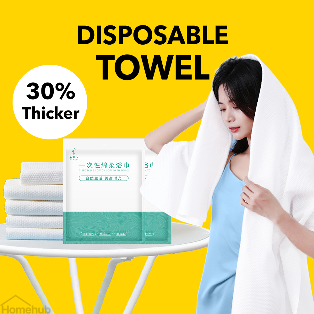 Homehub Disposable Towel for Travel Bath Face Cotton Set Disposal One ...