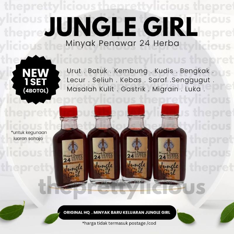 🔥NEW 🔥(ORIGINAL HQ) Minyak Penawar 24 Herba Jungle Girl | Shopee Singapore