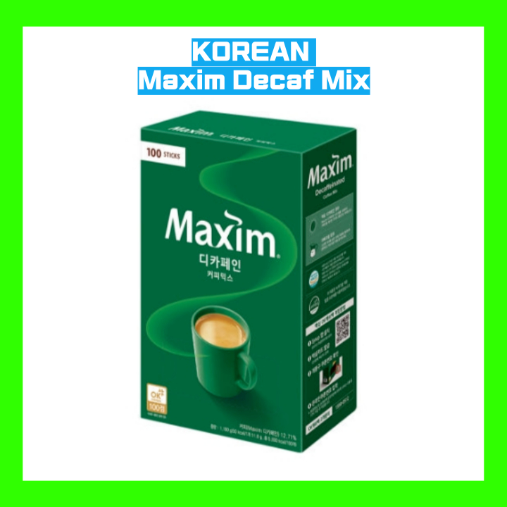 Maxim Decaf Mix 50T & 100T Korean decaf coffee mix Korean coffee ...