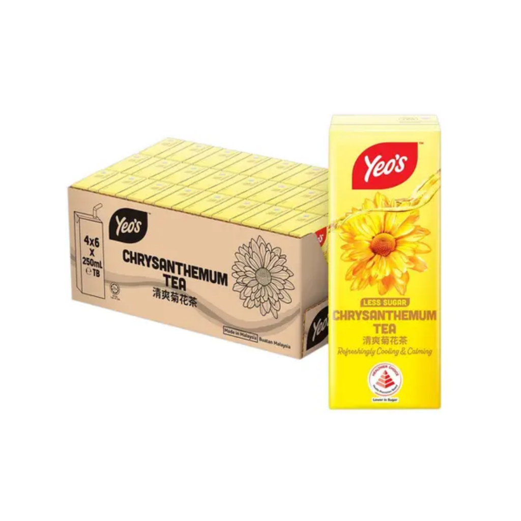 Yeo's Chrysanthemum Tea Tetra (24 Pack x 250ml) | Shopee Singapore