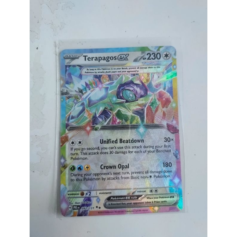 Pokemon terapagos ex prismatic evolution card | Shopee Singapore