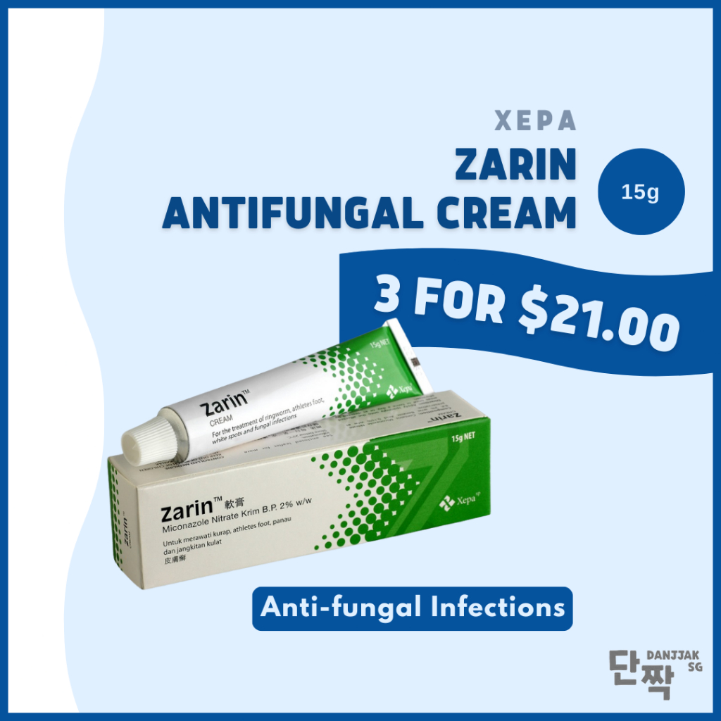 Xepa Zarin Miconazole Nitrate 2% Antifungal Cream 15g | Shopee Singapore