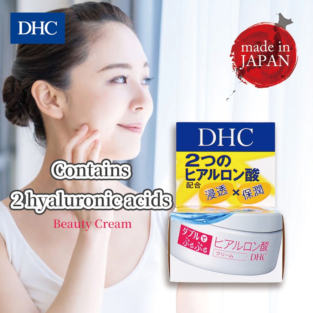 DHC Japan Double Moisture Cream Hydration hyaluronic acid Sensitive skin Acidic smooth skin care ...