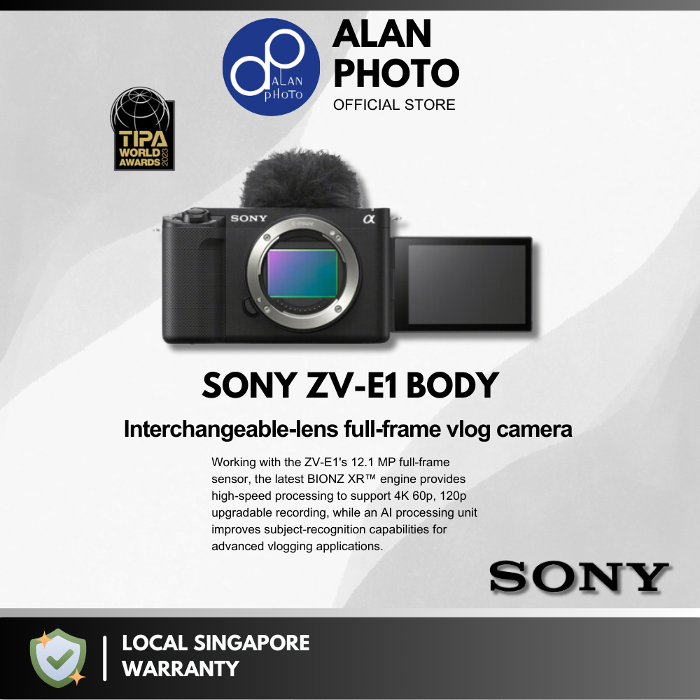 Sony ZV-E1 & ZVE1 & ZV-E1 FE 28-60mm E-Mount Lens Interchangeable-lens full-frame vlog camera ...