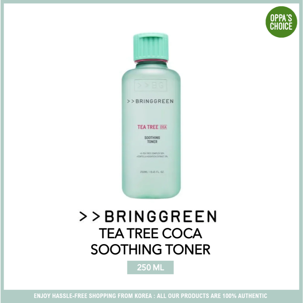 🇰🇷 BRING GREEN TEA TREE CICA SOOTHING TONER 250ML 💗 | Shopee Singapore