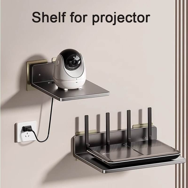 Router rack shelf for projector above bed WiFi Router Storage Box ...