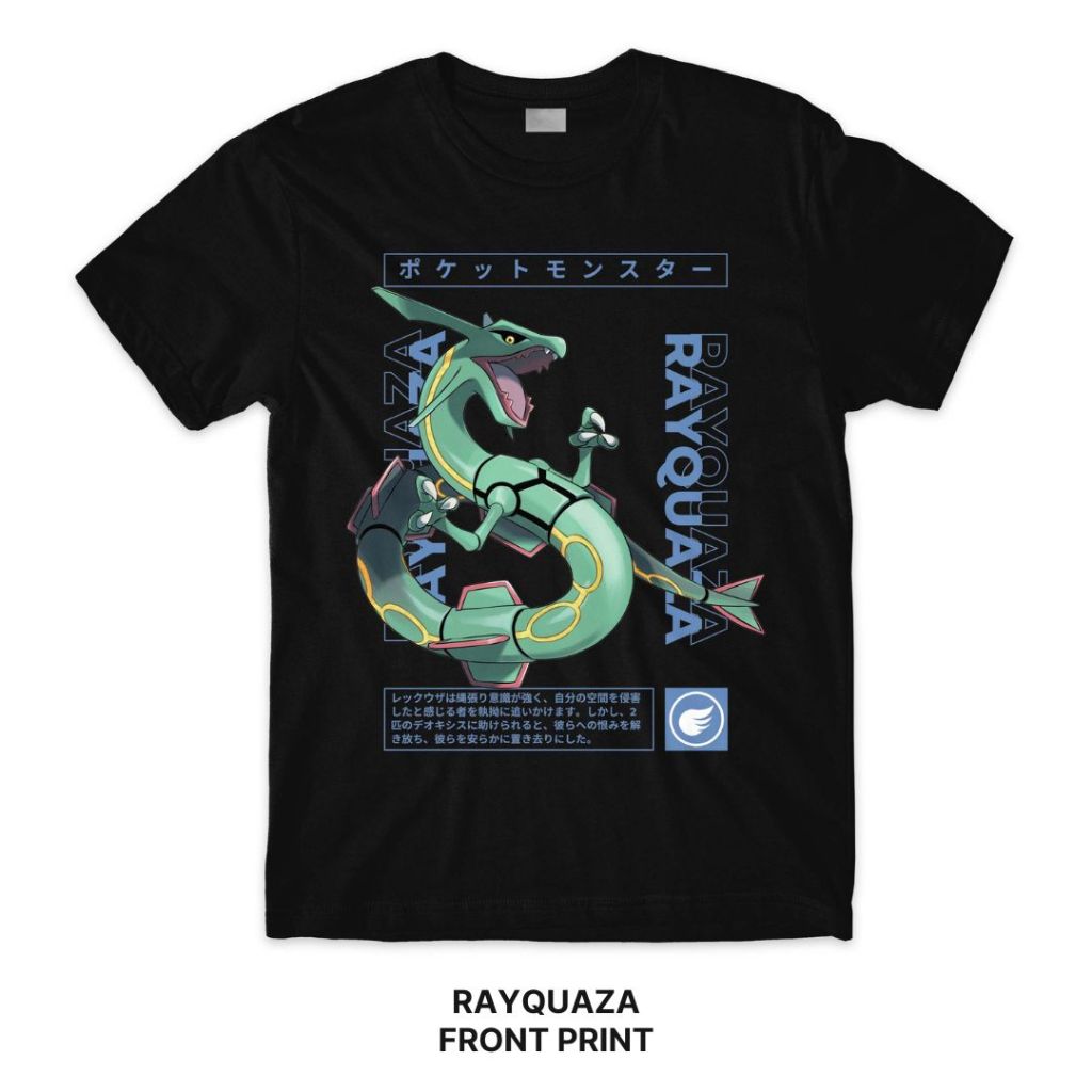 Rayquaza Pokémon Series T-shirt (Singapore 3-5 Days Delivery) Legendary ...