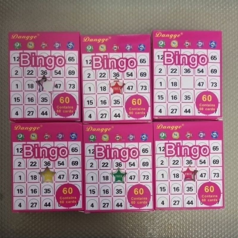 BINGO CARDS 60 PCS | Shopee Singapore