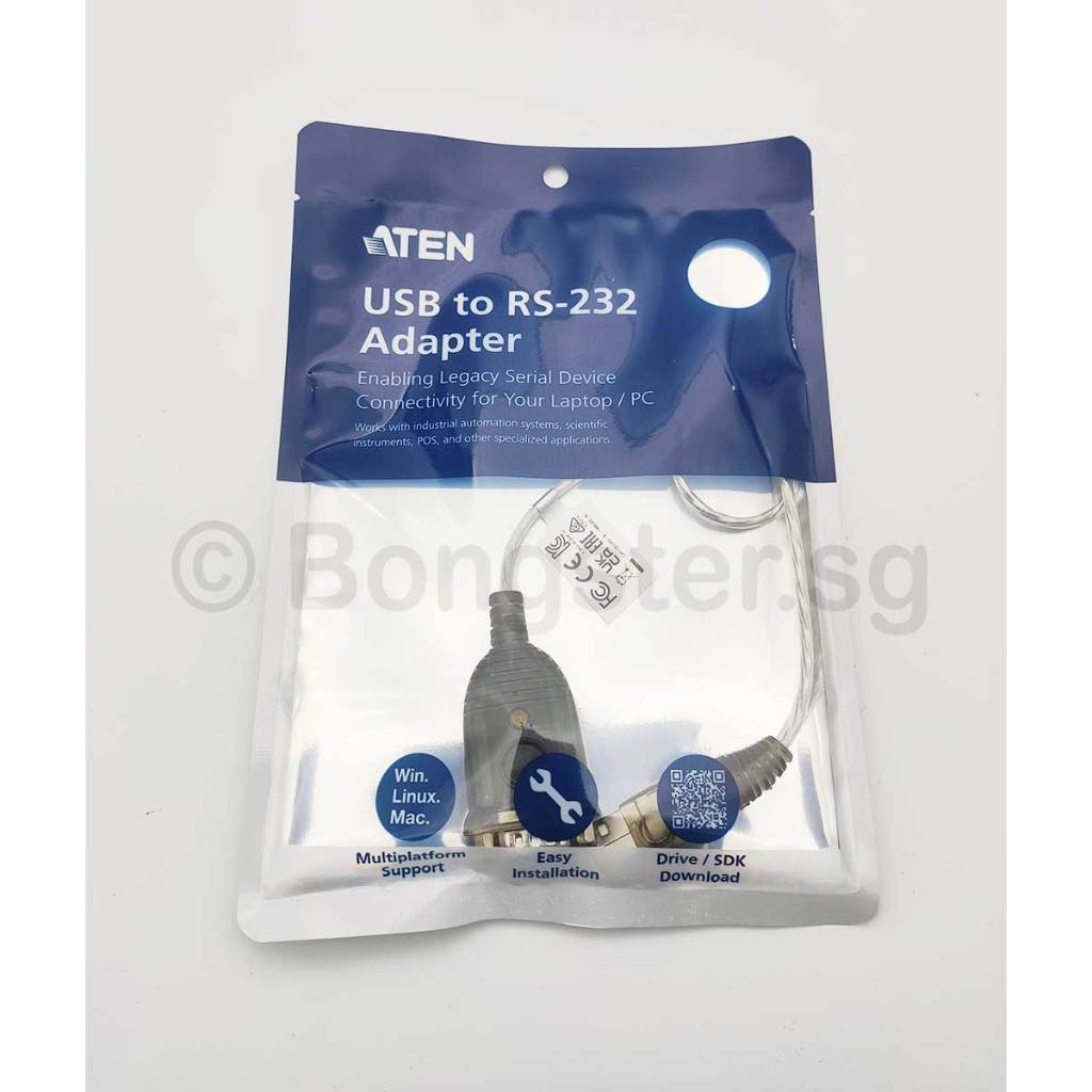Aten USB to RS232 Serial Converter UC-232A | Shopee Singapore