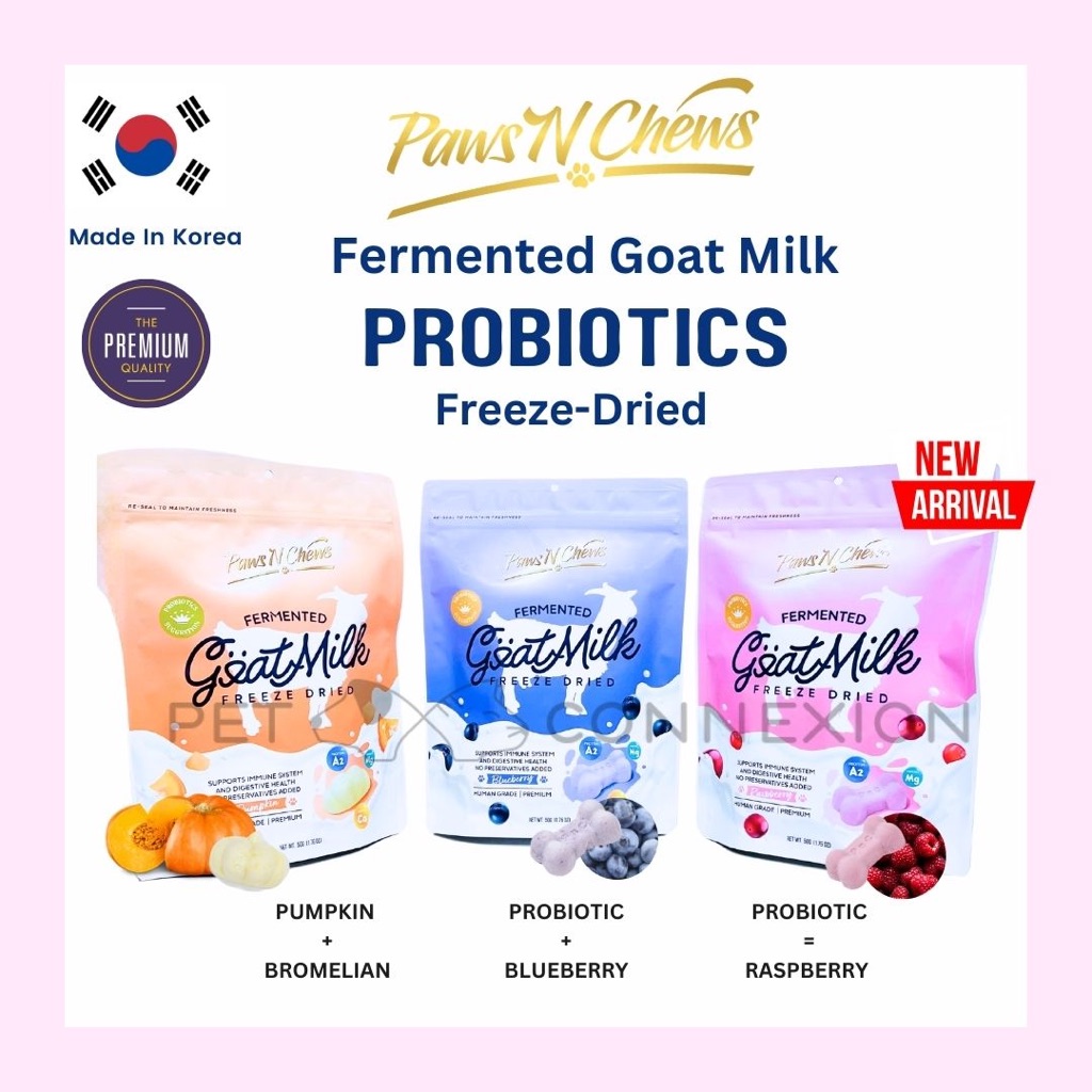 [SG SELLER] 🇰🇷Paws N Chews Fermented Goat Milk Probiotics Blueberry ...