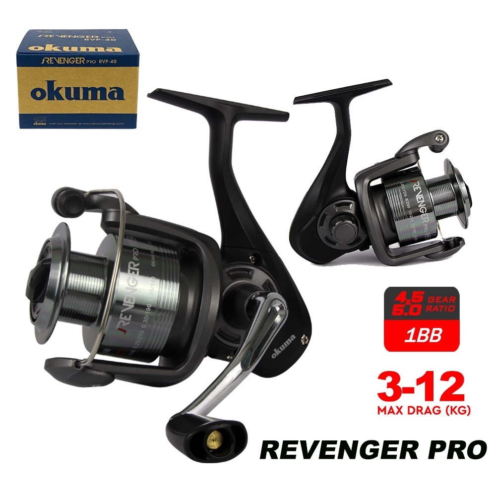 Okuma Revenger Pro RVP Spinning Fishing Reel (6 Model Available) 1BB ...