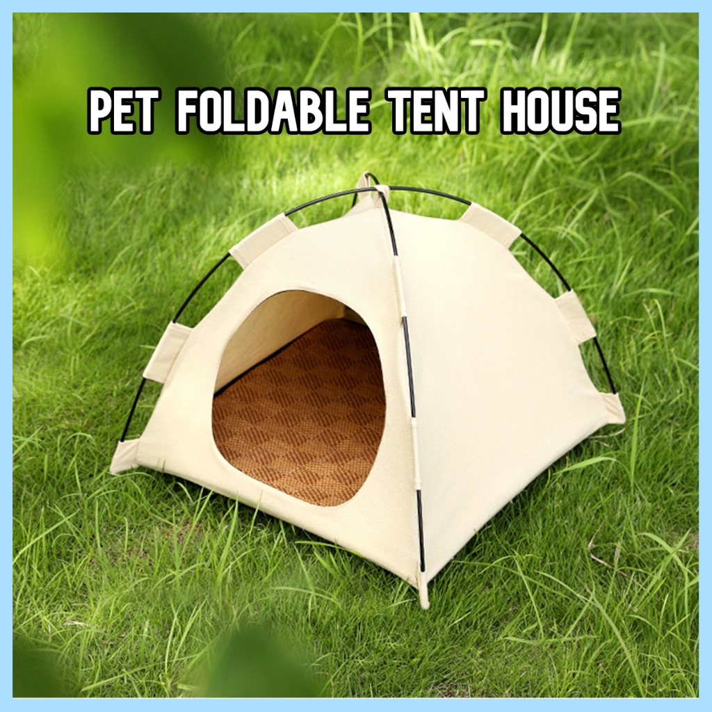 [SG] Pet Foldable Tent House/ Portable Dog Camping Tent/ Pop Up Dog Cat ...