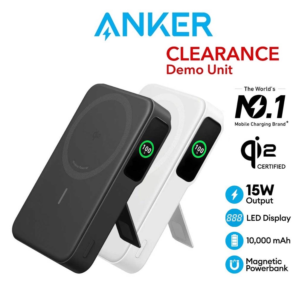 [Demo Unit Clearance] Anker Powerbank 10000mAh 15W Maggo Qi2 Wireless Power Bank Portable ...