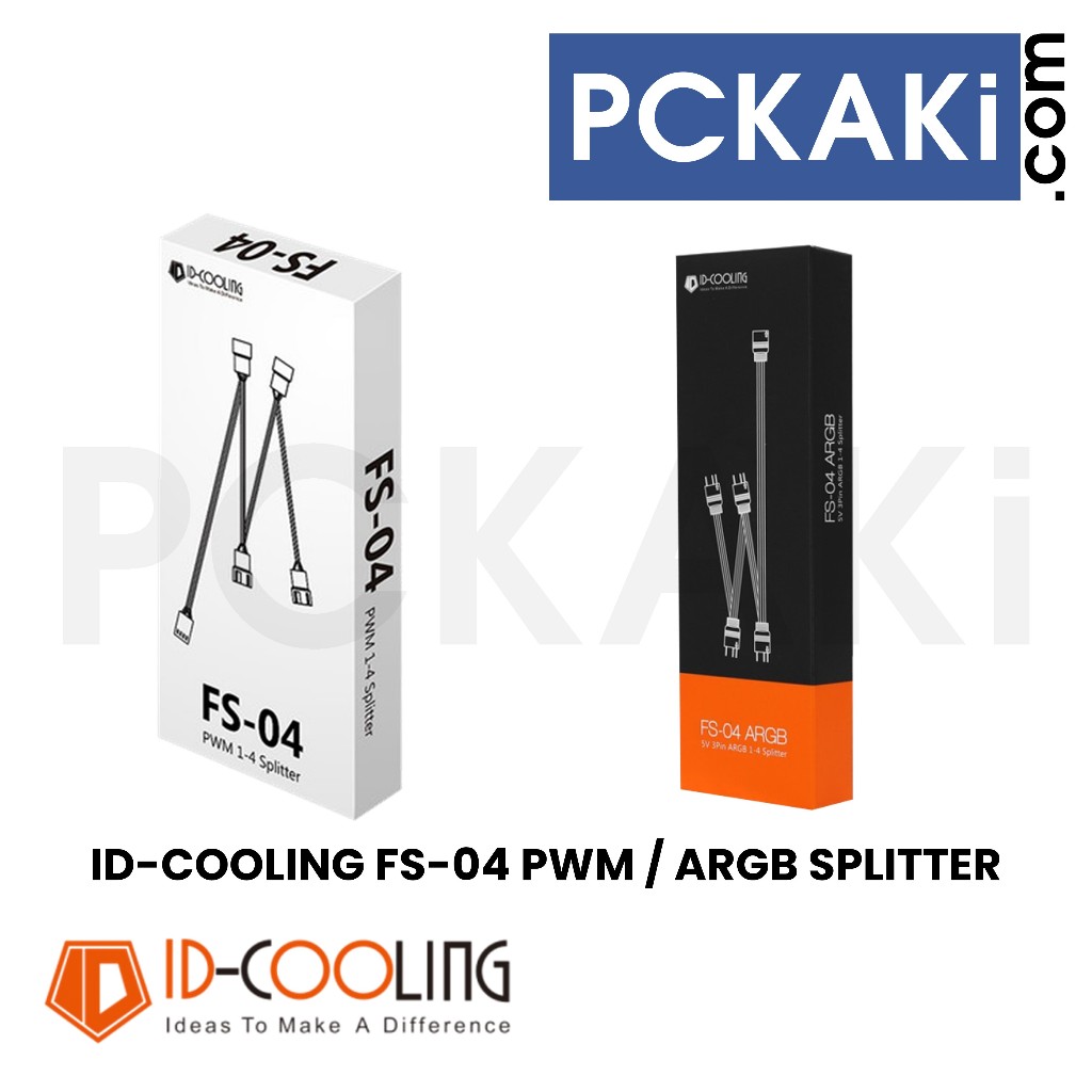 ID COOLING FS-04 PWM / ARGB 1-4 PIN SPLITTER | Shopee Singapore