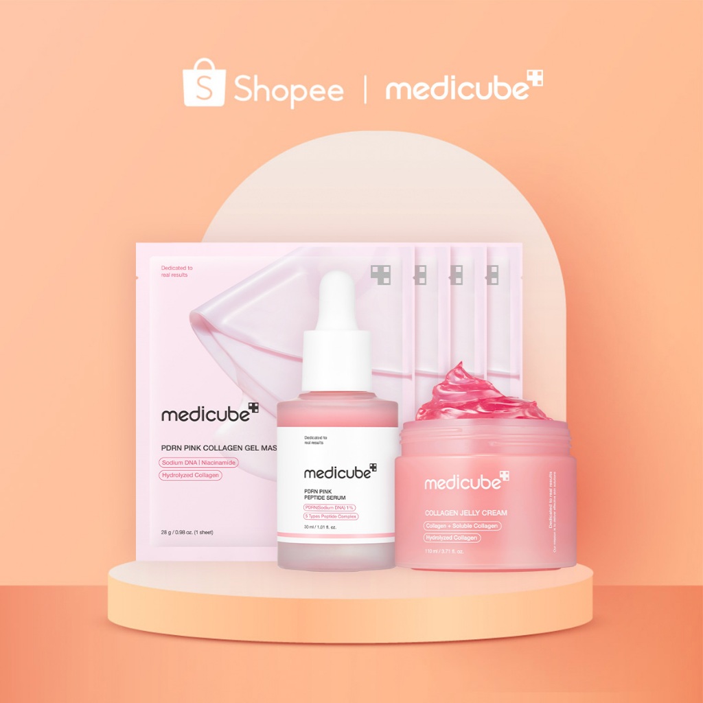 [shopee exclusive set][medicube official] Pink Glass Glow Skin Trio ...