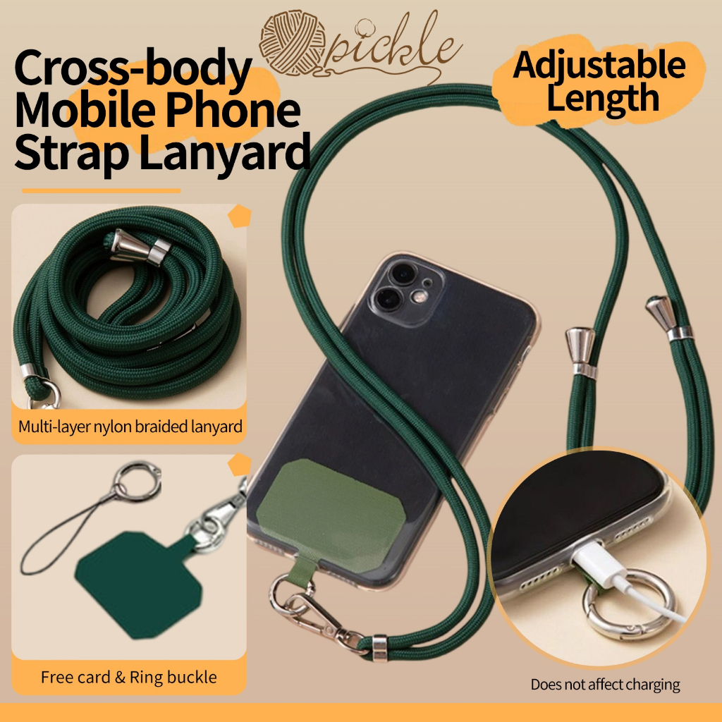 Crossbody Phone Lanyard Strap – Anti-Lost Halter Phone Lanyard with ...