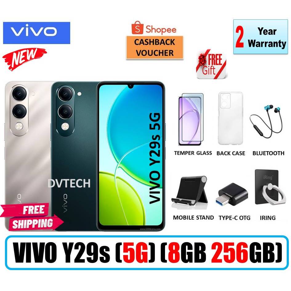 VIVO Y29s 5G | 8GB RAM 256GB ROM | Local Set 2 Year OFFICIAL VIVO Warranty | | Shopee Singapore