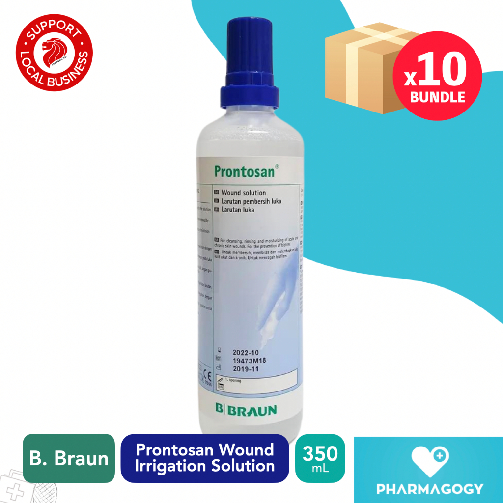 [BUNDLE OF 10] B. BRAUN Prontosan Wound Irrigation Solution, 350ml/Bottle | Shopee Singapore