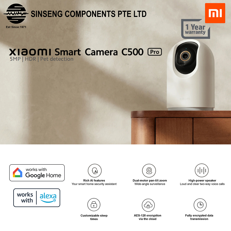 Xiaomi Smart Camera C500 Pro 5MP Global SG Version | HDR | Pet detection | Dual-band WiFi 2.4GHz ...