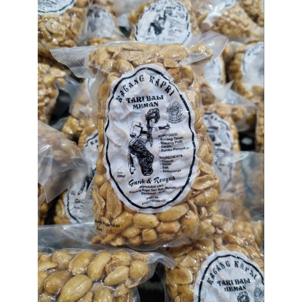Kacang Kapri Tari Bali Garlic Peanut Khas Bali 1 Pack x 300gram (SG ...