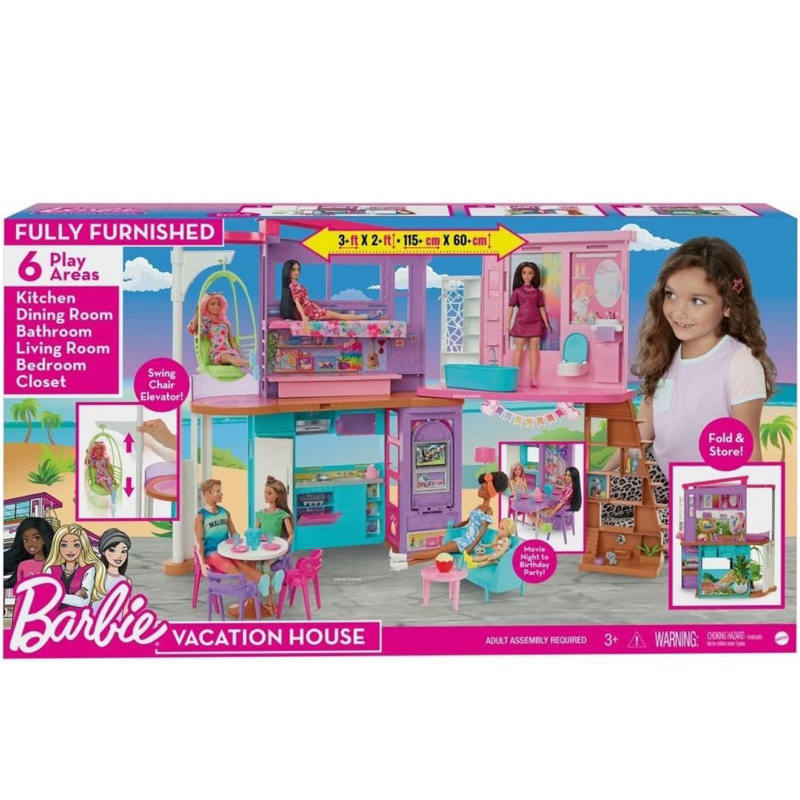 Mattel Barbie Malibu House Playset | Shopee Singapore