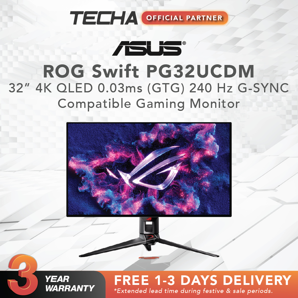 ASUS ROG Swift PG32UCDM | 32" 4K QLED | 0.03ms (GTG) | 240 Hz | G-SYNC Compatible | Gaming ...